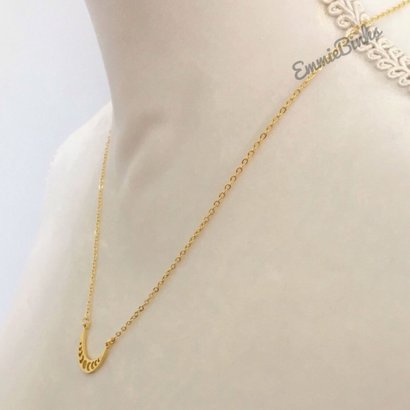 Anthropologie | Jewelry | New Anthro Minimalist Moon Phase Stainless ...